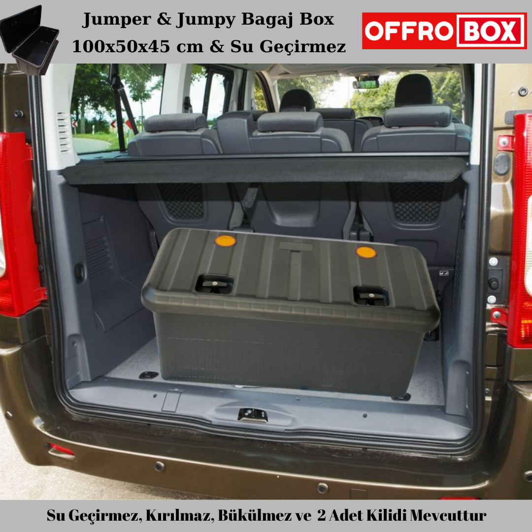 Citroën Jumper & Jumpy Bagaj Box Araç Kamp Kutusu 100x50x45 cm