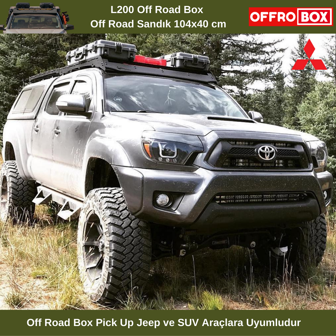 L200 Off Road Box Off Road Sandık Pick Up Bagaj Box 104x40 cm