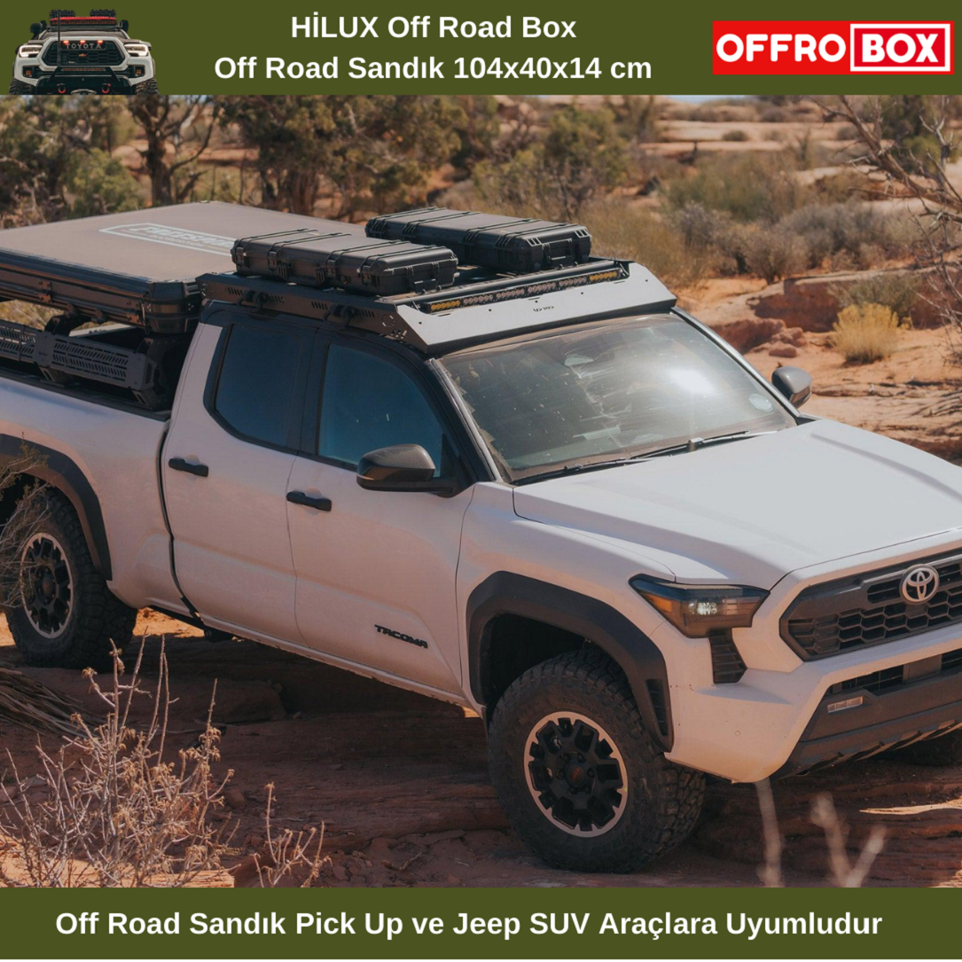 Toyota Hilux Off Road Box Off Road Sandık Pick Up Bagaj Box 104x40 cm