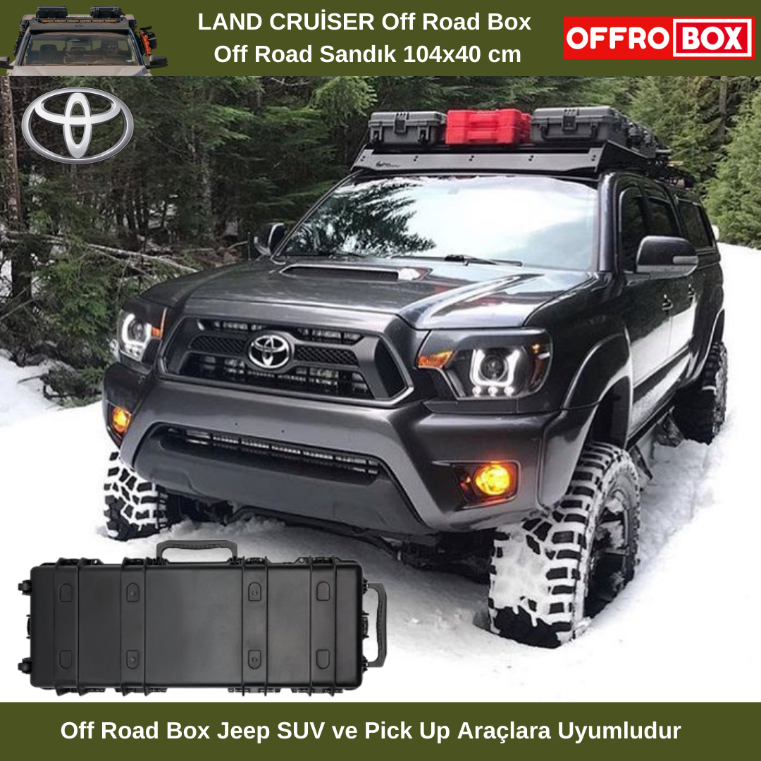 Land Cruiser Off Road Box Off Road Sandık Cruiser SUV Bagaj Box 104x40 cm